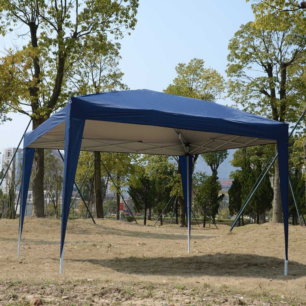 Chapiteau 10X10 Pop-up Fermé Bleu – Chapiteau Express